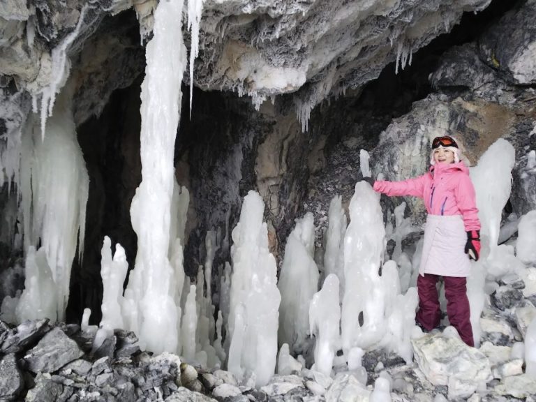 Incredible ice stalagmites!!!