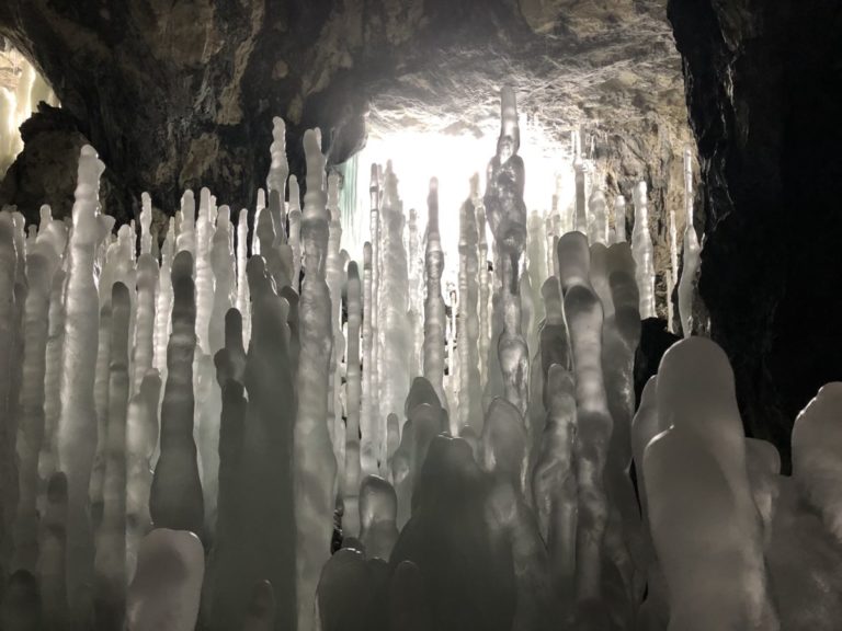 Incredible ice stalagmites!!!