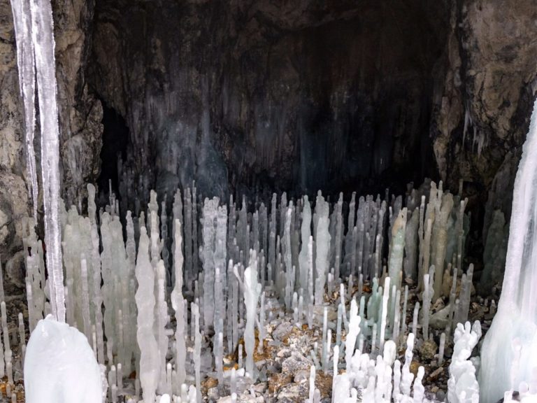 Incredible ice stalagmites!!!